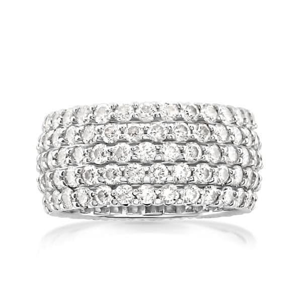 Five Row Diamond Eternity Band – Reis-Nichols Jewelers