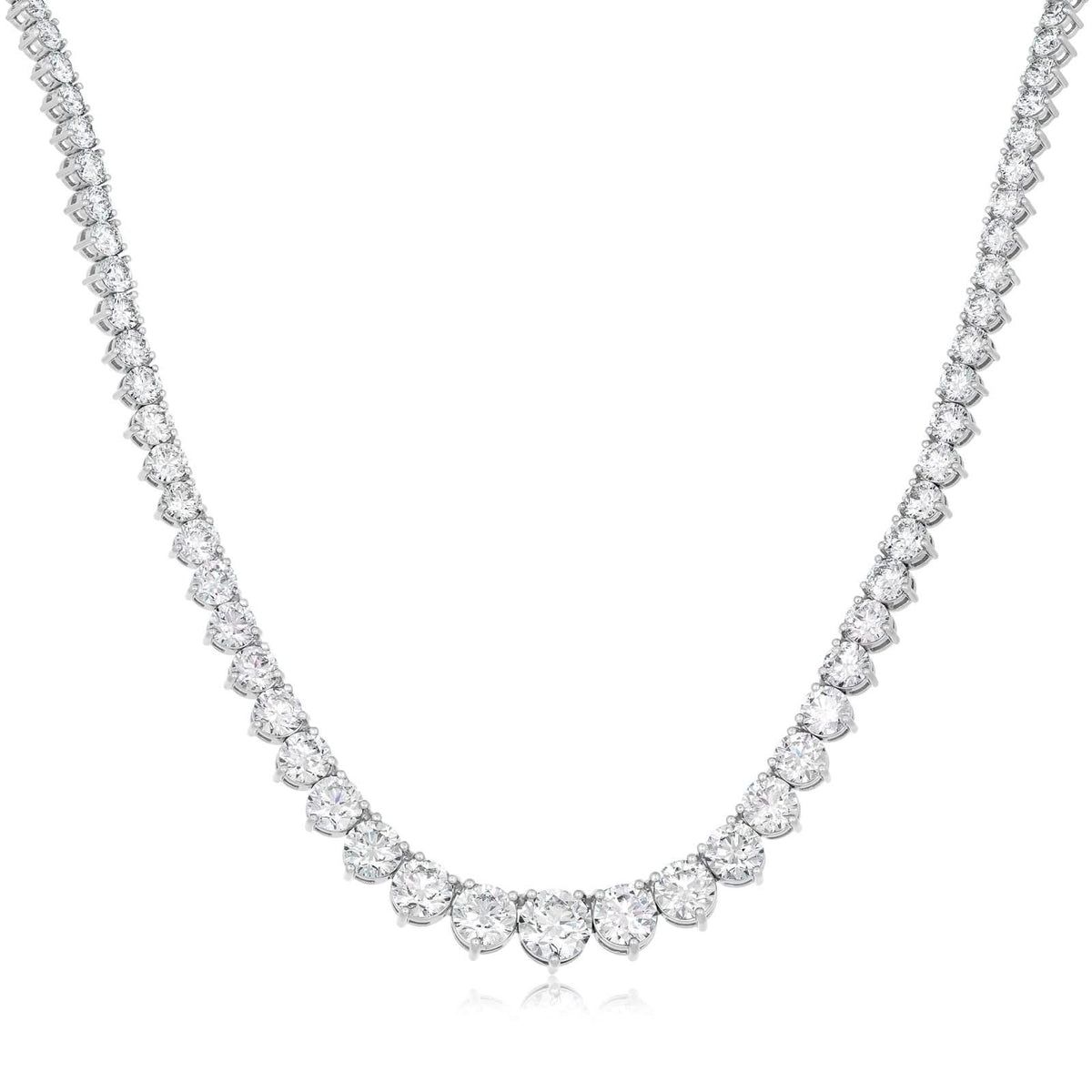 30 Carat Diamond Graduated Riviera Necklace – Reis-Nichols Jewelers