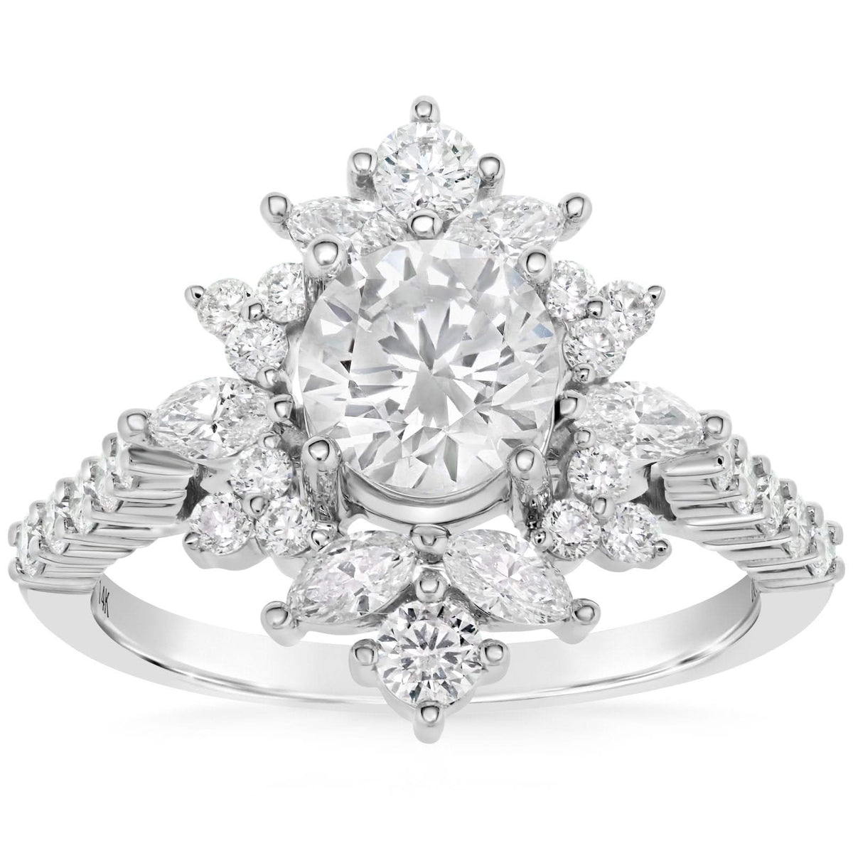 Modified Halo Diamond Engagement Setting – Reis-Nichols Jewelers