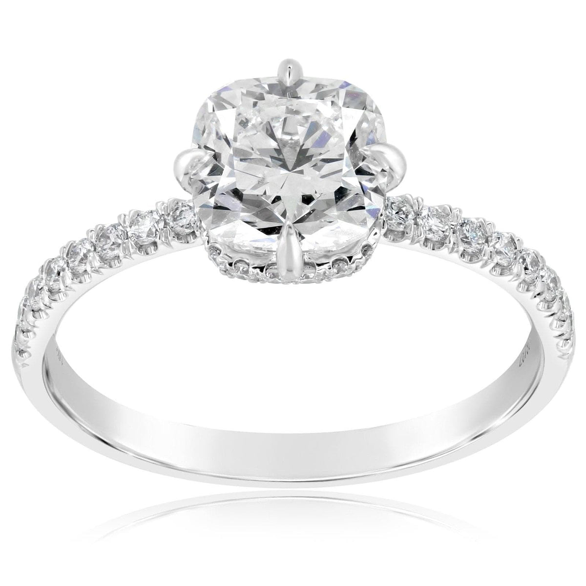 Cushion Cut Diamond Engagement Ring Setting – Reis-Nichols Jewelers
