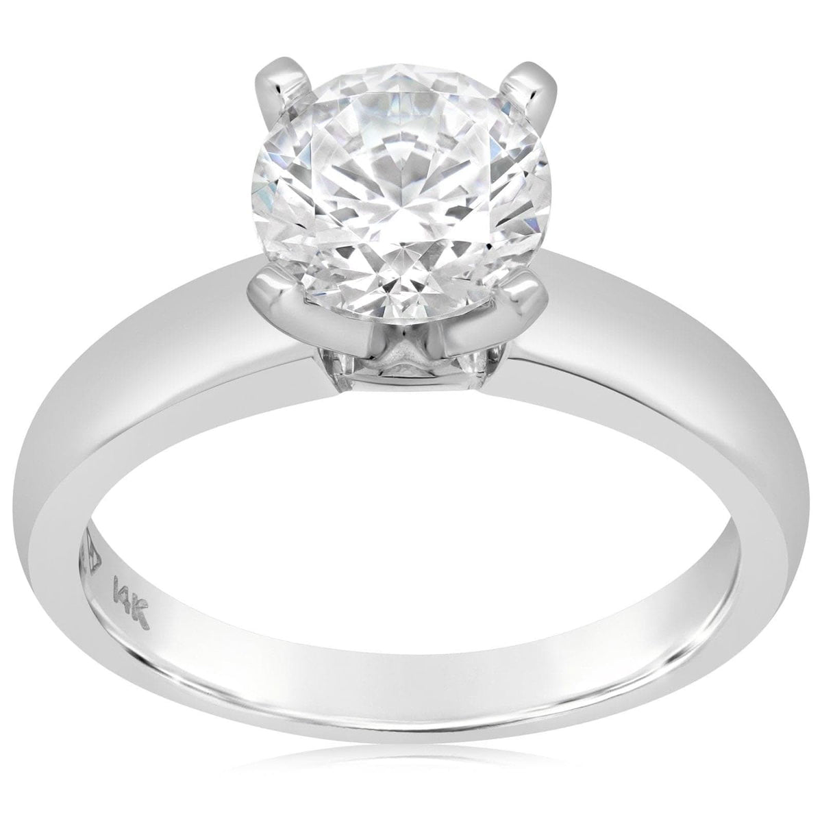 White Gold Round Solitaire Ring Setting – Reis-Nichols Jewelers